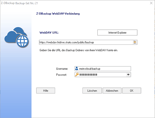 WebDAV Backup — Blog Z-DBackup